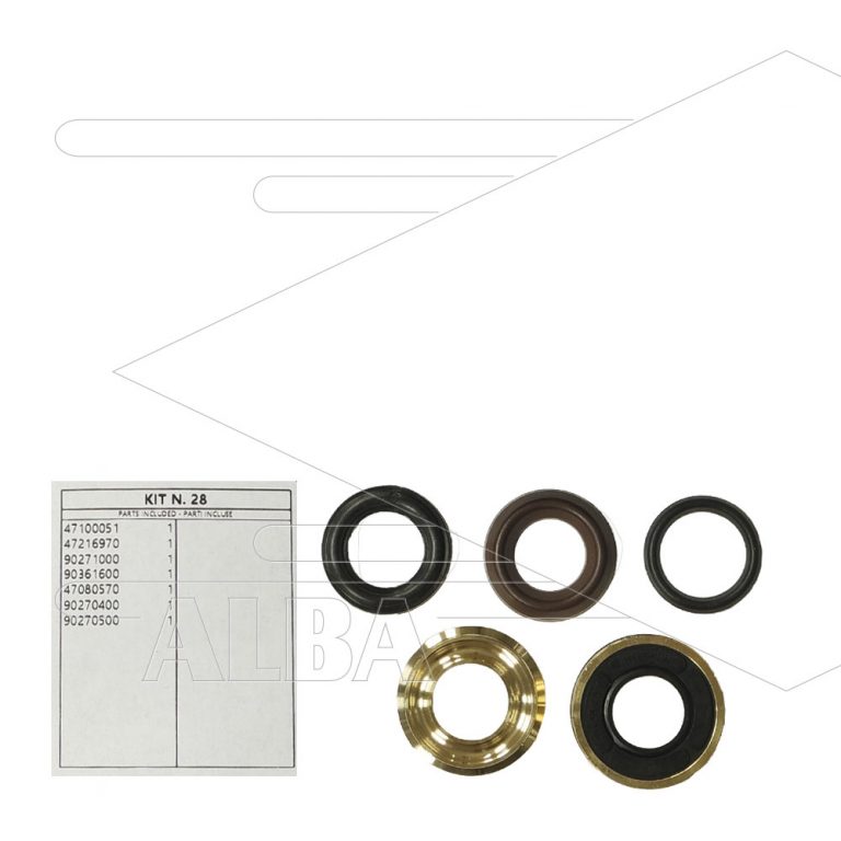 Kit 28 - Complete afdichtingsset voor 1 plunjer Ø20mm - Serie 47 + 48 ...