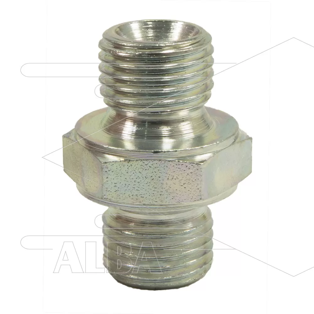 Dubbele nippel - staal - 2 x 1/4 bu - BSP | Alba Parts