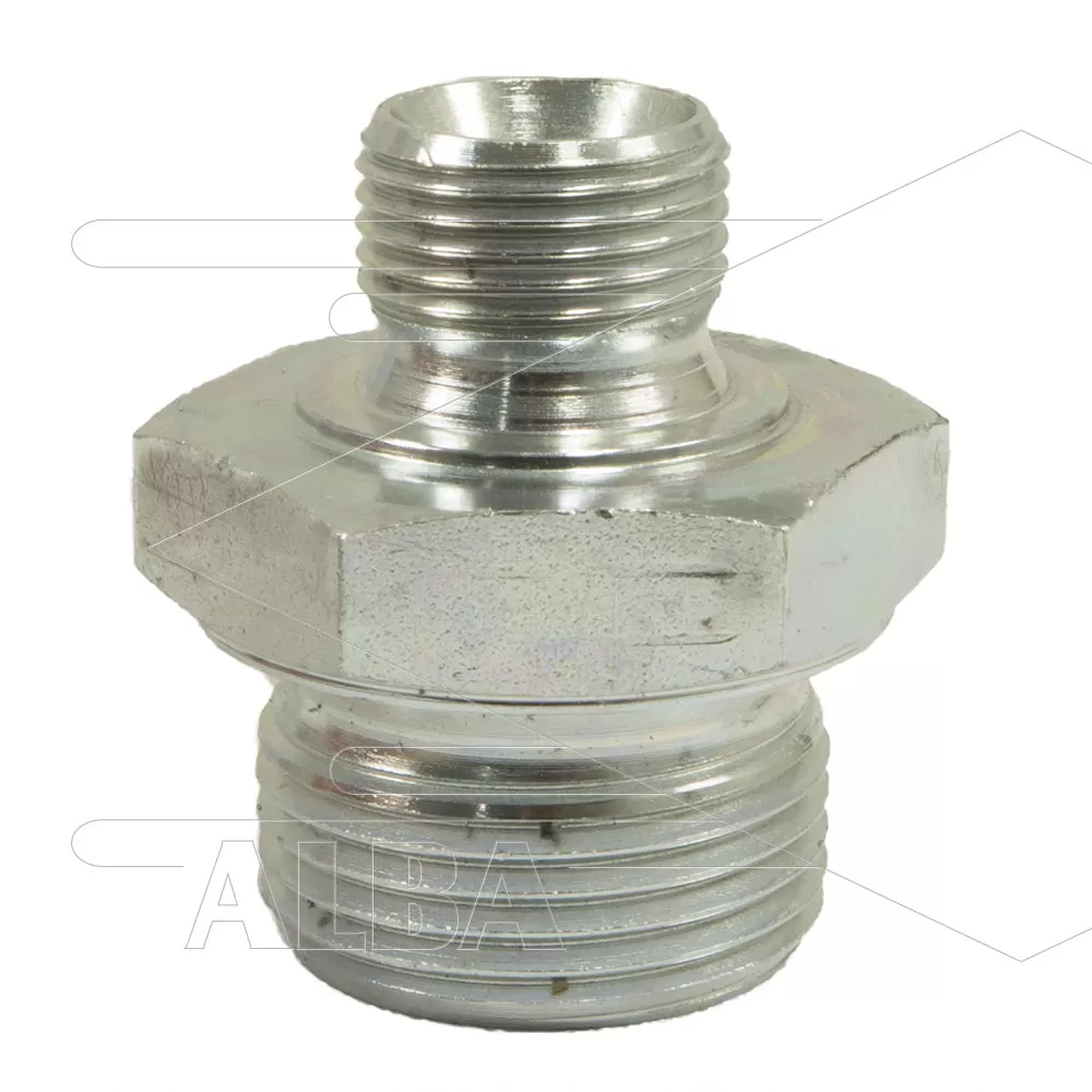 Verloopnippel - staal - 3/8 bu x 3/4" bu - BSP | Alba Parts
